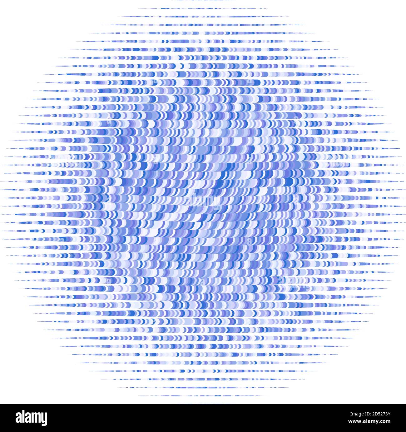 Abstract geometric circle element structure made of small line parts ...