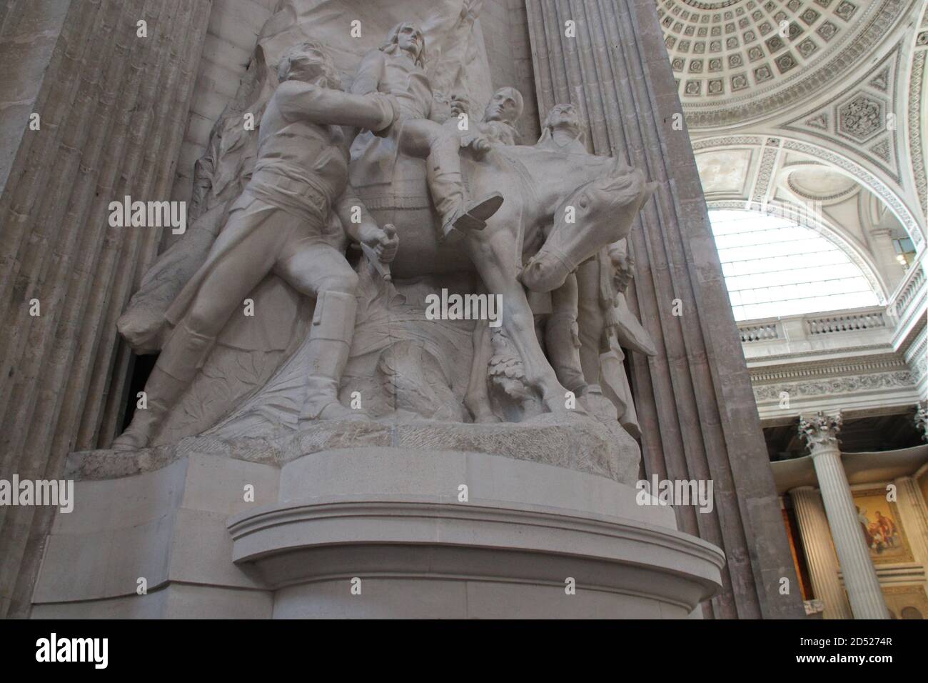 sculpture (revolution characters) at the panthéon in paris (france ...