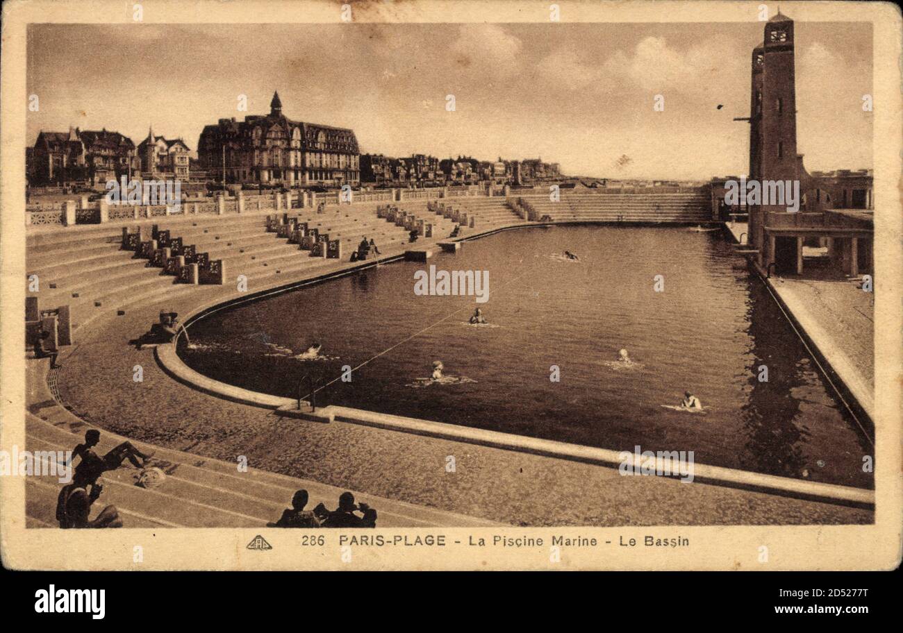 Le Touquet Paris Plage Pas de Calais, La Piscine Marine, Le Bassin ...
