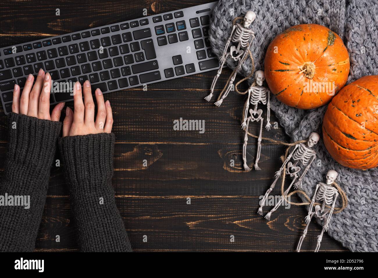 Female hands halloween decorations hi-res stock photography and images ...