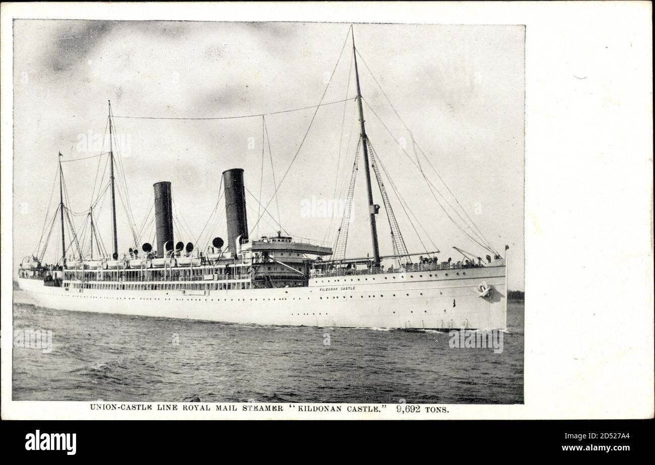 Union Castle Line, Royal Mail Steamer, Kildonan Castle, Dampfer | usage ...