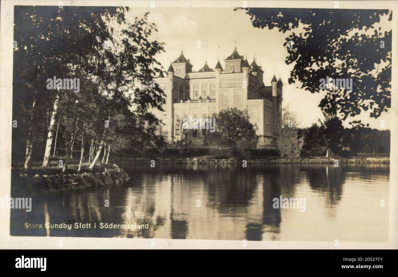 Södermanland Schweden, Stora Sundby Slott | usage worldwide Stock Photo ...