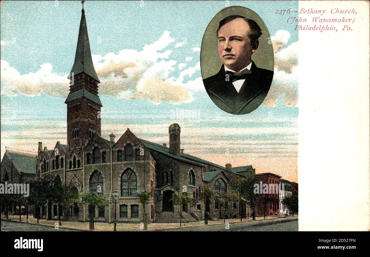 Philadelphia Pennsylvania, Bethany Church, John Wanamaker | usage ...