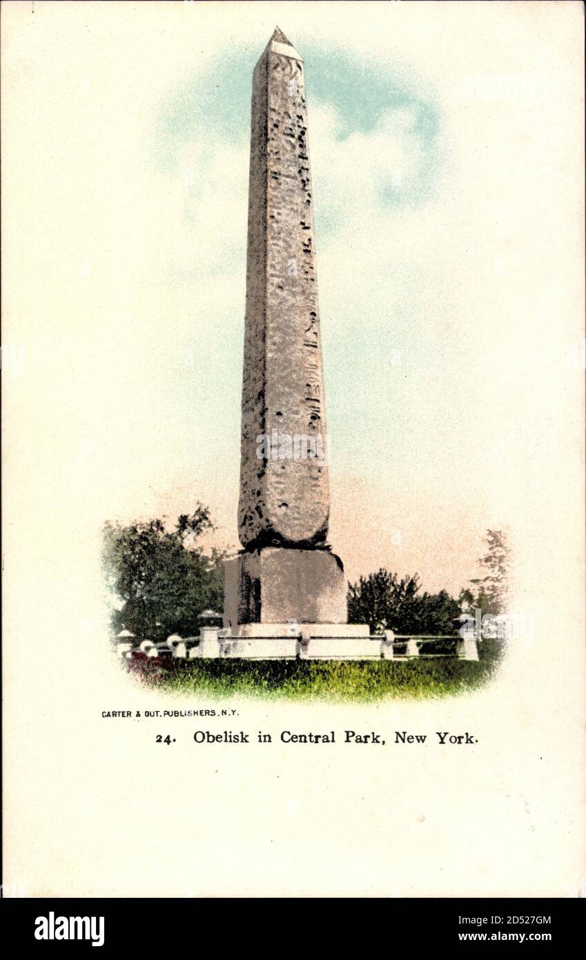 New York City, Picture of the Obelisk in Central Park | usage worldwide ...