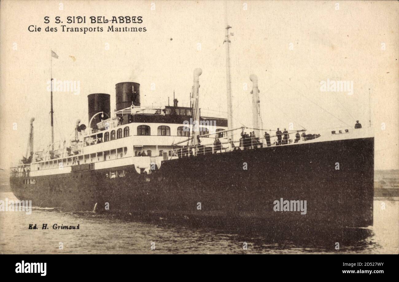 S.S. Sidi Bel Abbes, Société Générale des Transports Maritimes, SGTM ...