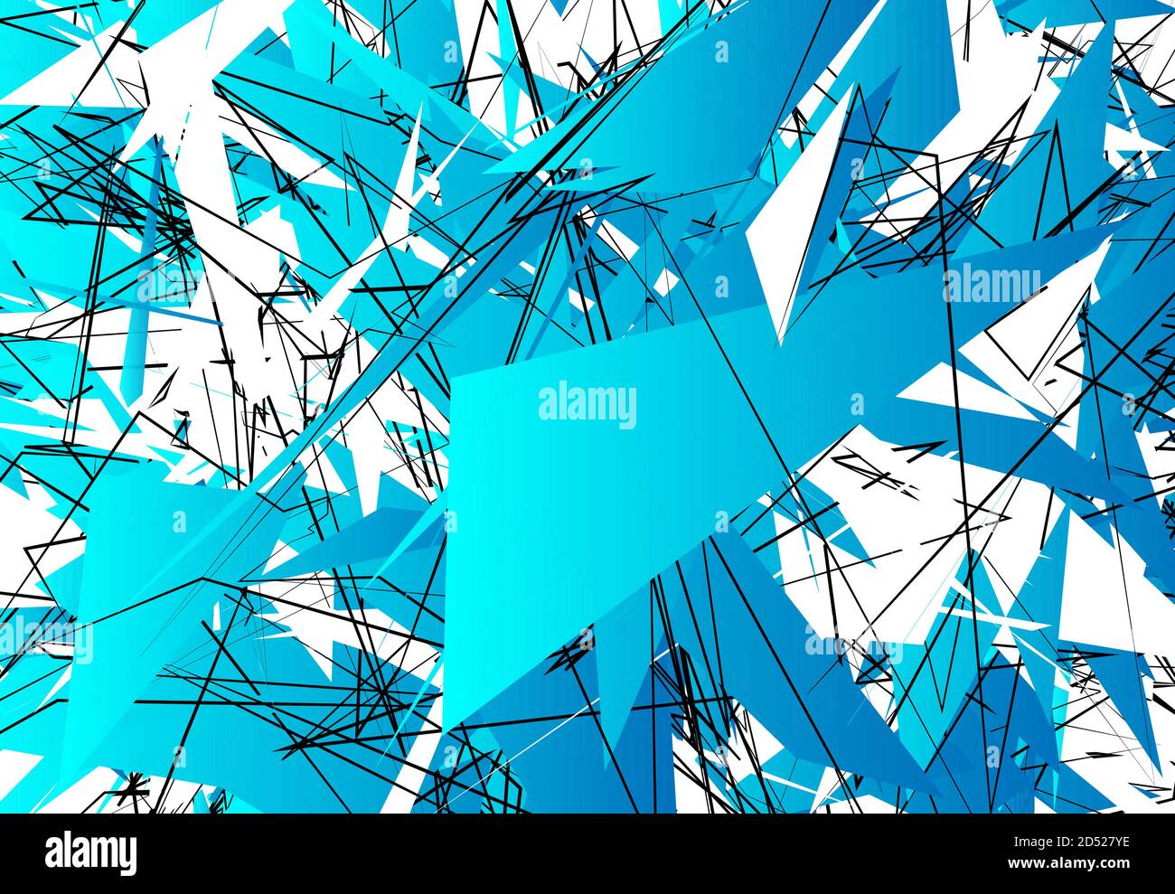 Random Chaotic Contemporary art work vector illustration. Random lines ...