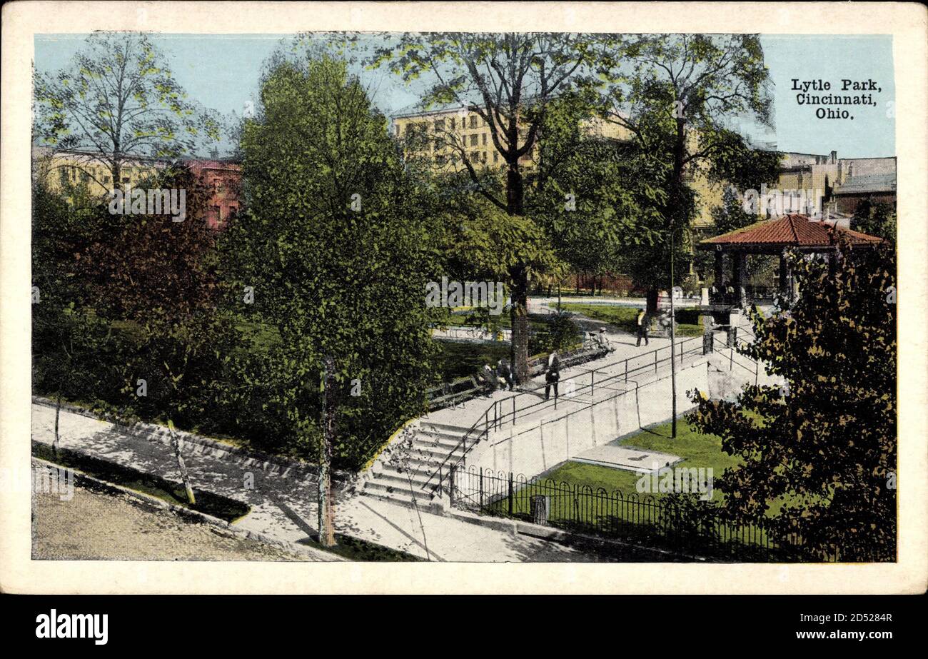 Cincinnati Ohio USA, Lytle Park, Blick auf den Park | usage worldwide ...