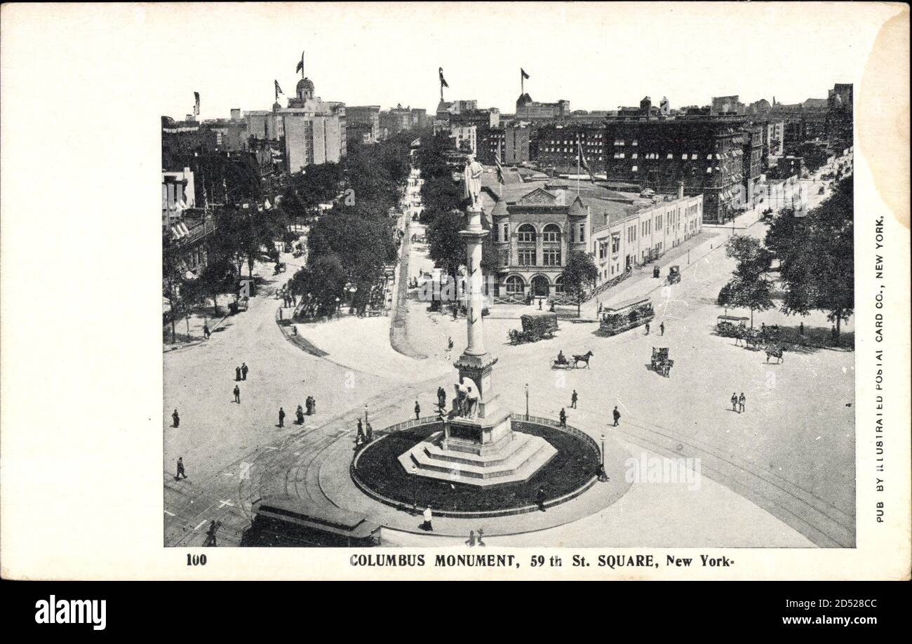 New York City USA, Columbus Monument, 59th Street, Square | usage ...