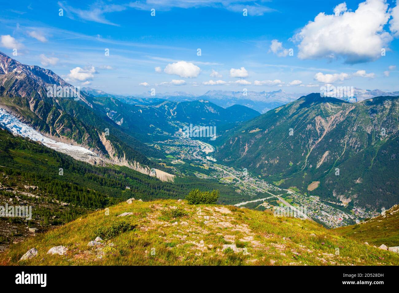 Aerial view mont blanc bridge hi-res stock photography and images - Alamy