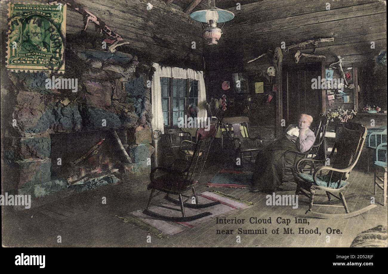 Oregon USA, Interior Cloud Cap Inn, near Summit of Mount Hood | usage ...