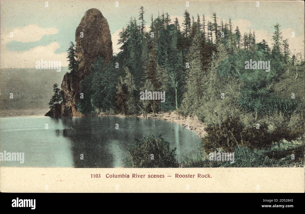Oregon USA, Columbia River scenes, Rooster Rock | usage worldwide Stock ...