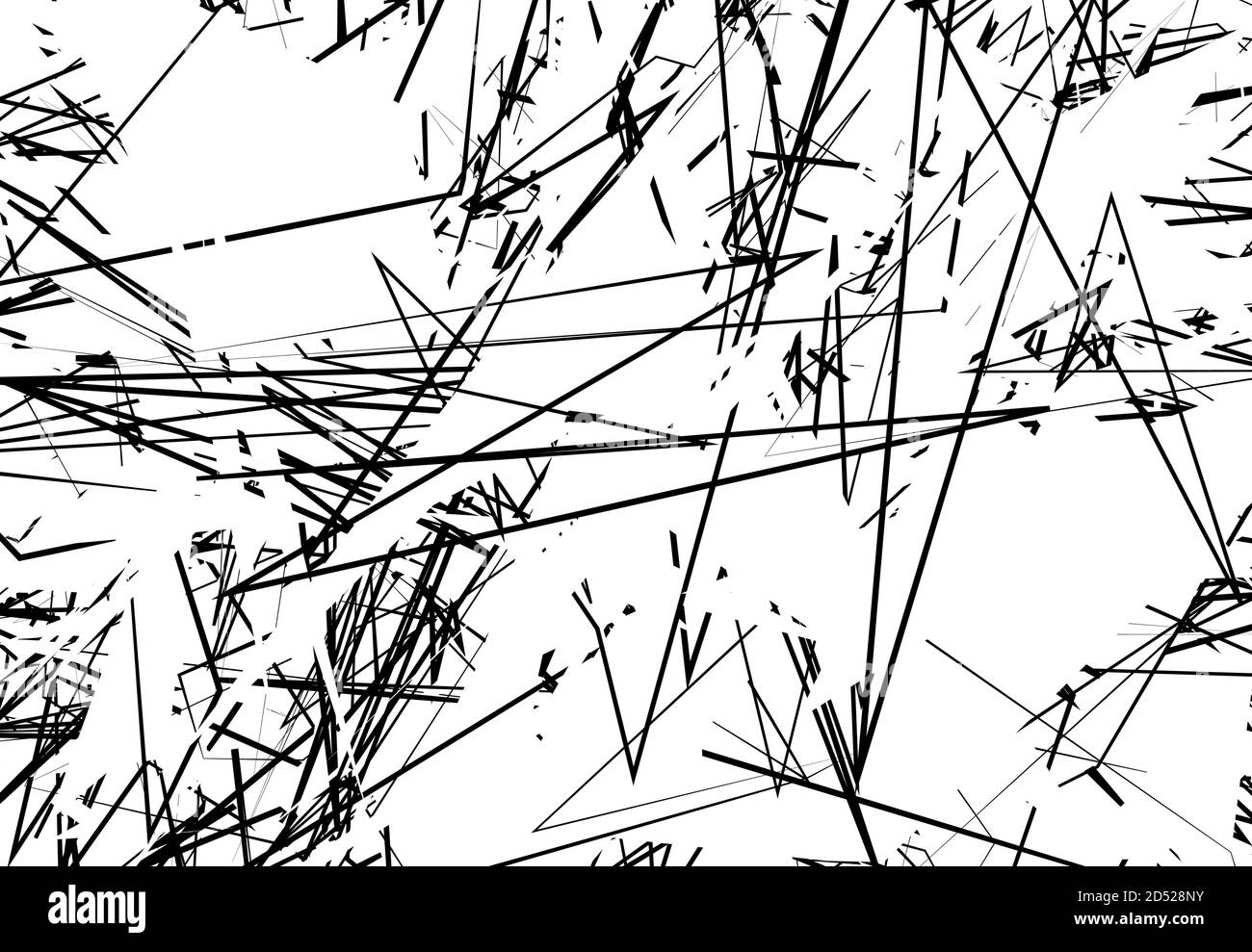 Random Chaotic Contemporary art work vector illustration. Random lines ...