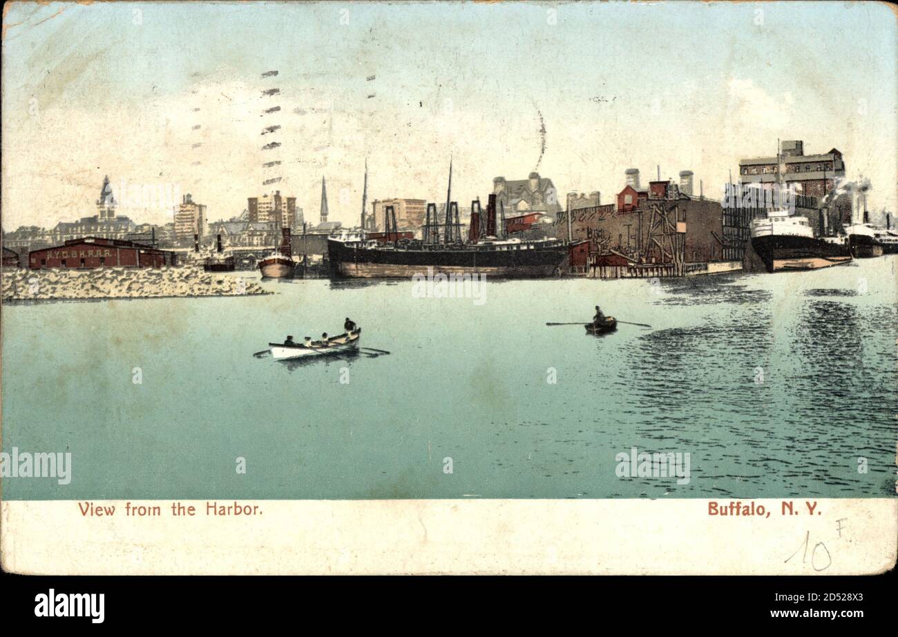 Buffalo New York USA, general view from the Harbor | usage worldwide ...