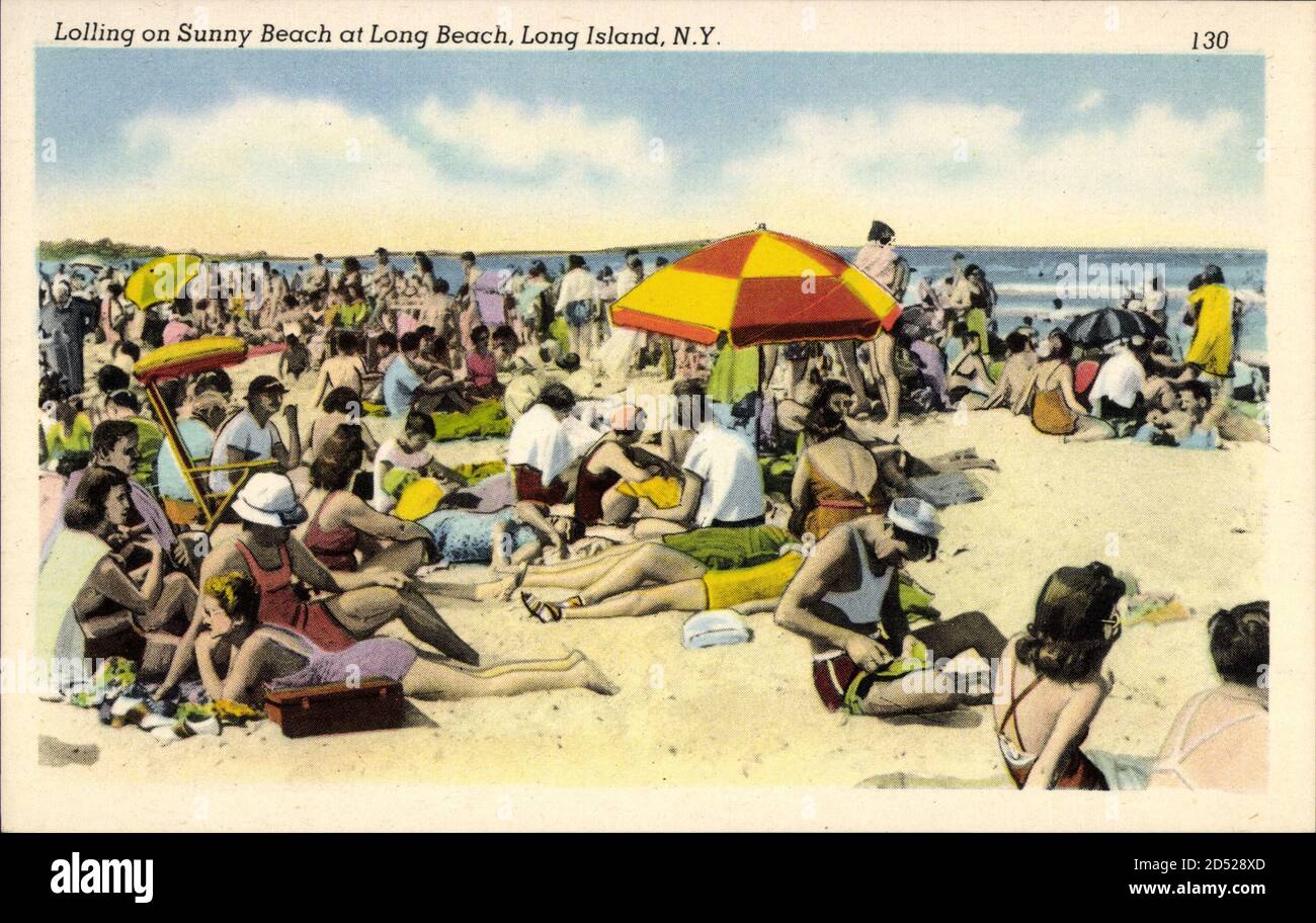 Long Island New York, Lolling on Sunny Beach at Long Beach | usage ...