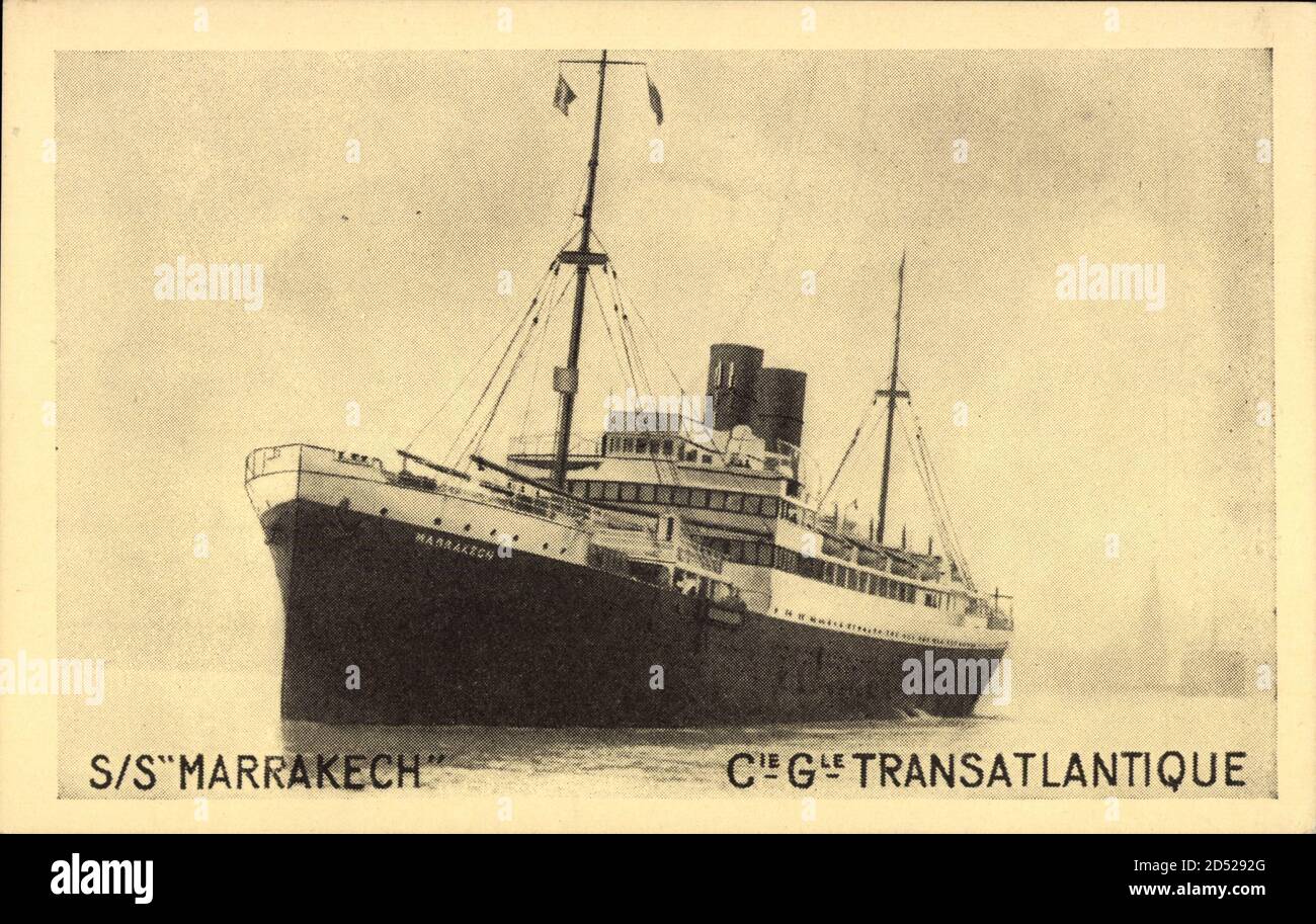 S.S. Marrakech, Paquebot, Dampfer, CGT, French Line | usage worldwide ...