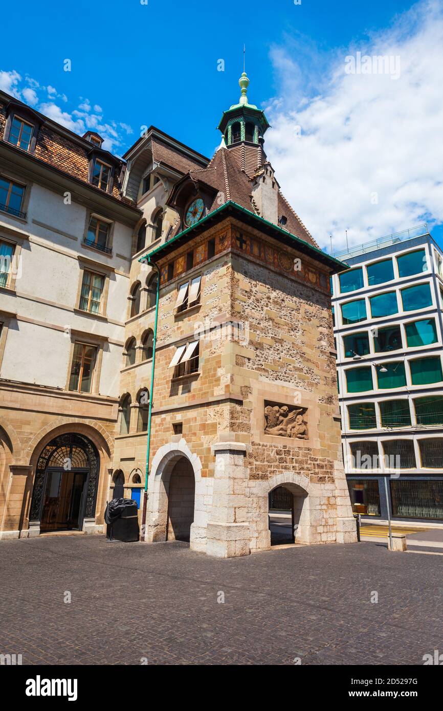Geneva Molard Tower is a clock tower located in Geneva city in ...