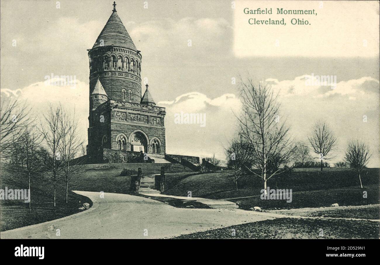 Cleveland Ohio USA, general view of the Garfield Monument | usage ...