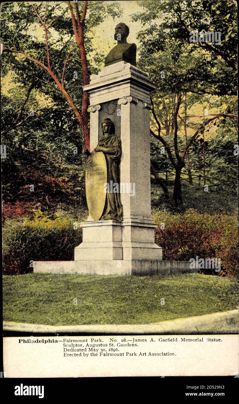 Philadelphia Pennsylvania USA, Fairmount Park, Memorial Statue | usage ...