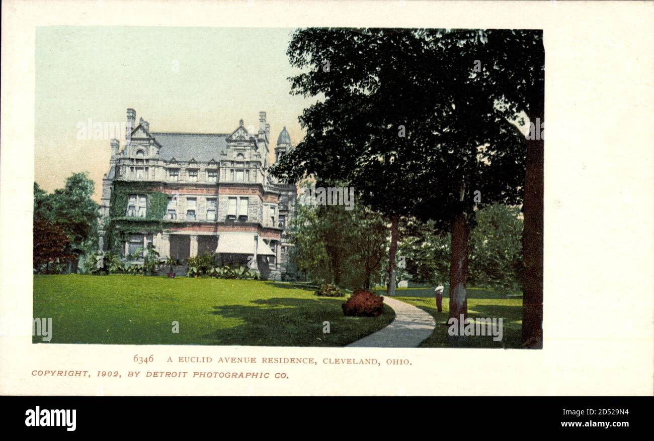Cleveland Ohio USA, view of A Euclid Avenue Residence | usage worldwide ...
