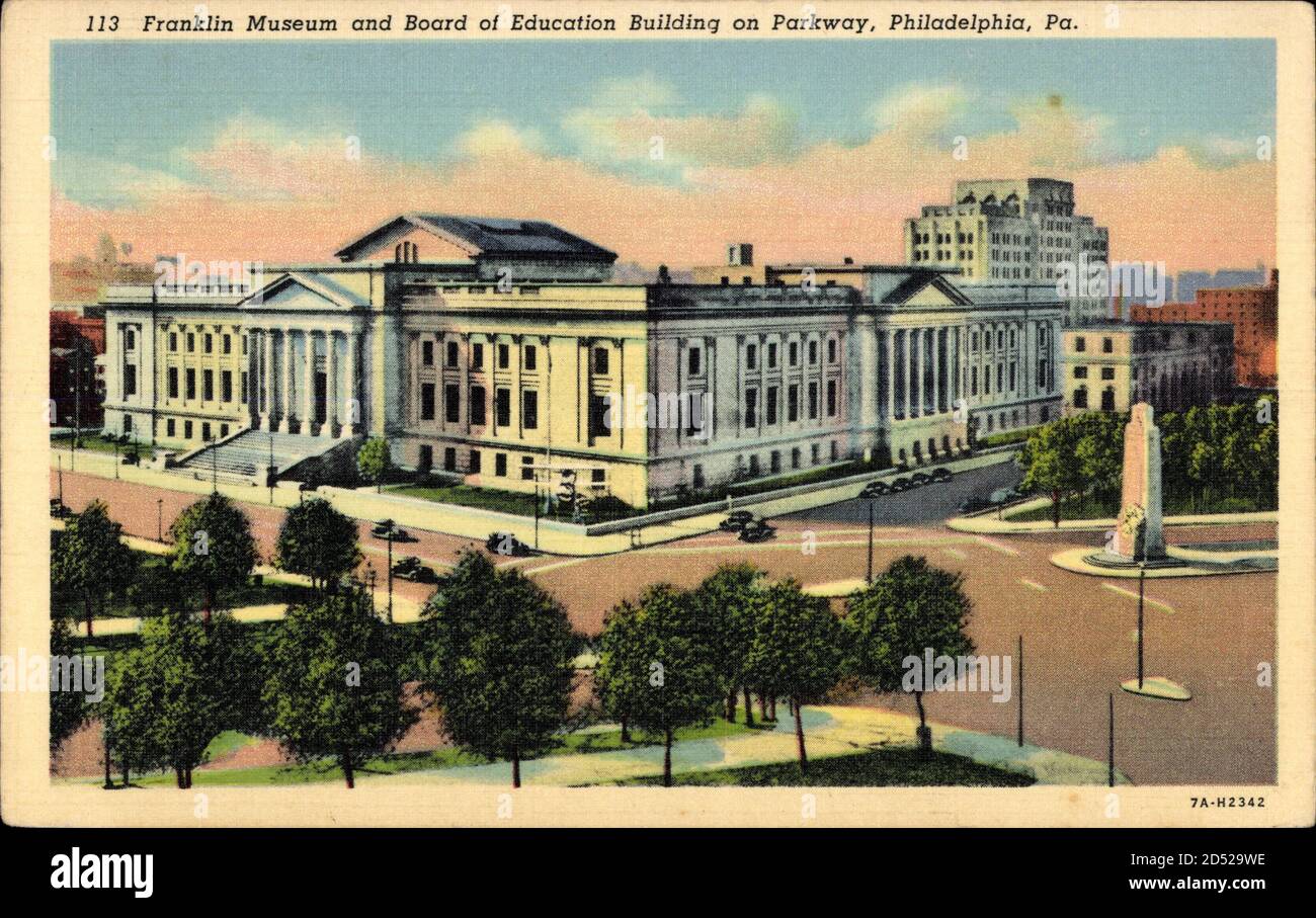 Philadelphia Pennsylvania USA, Franklin Museum, Board of Education ...