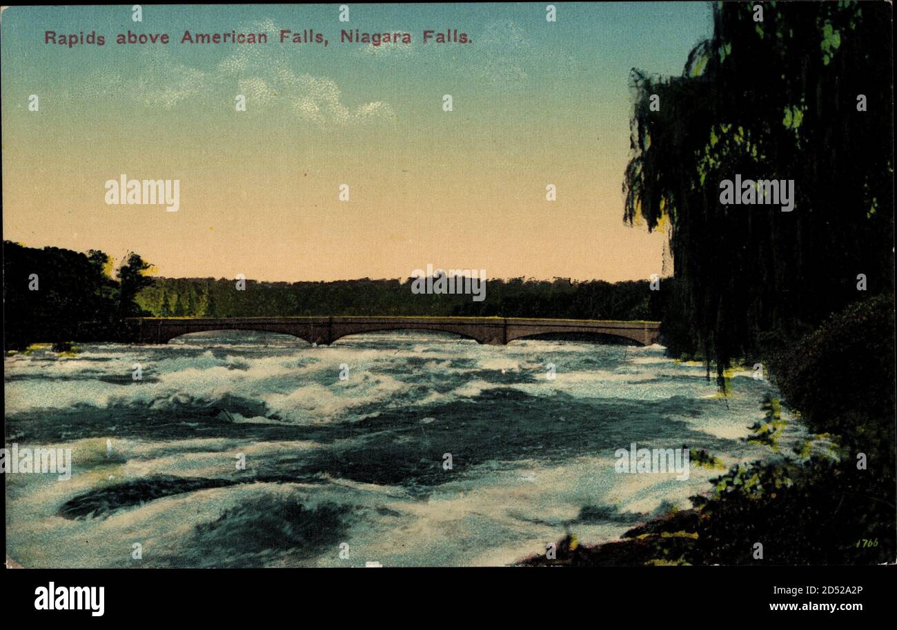 Niagara New York USA, Rapids abouve American Falls | usage worldwide ...