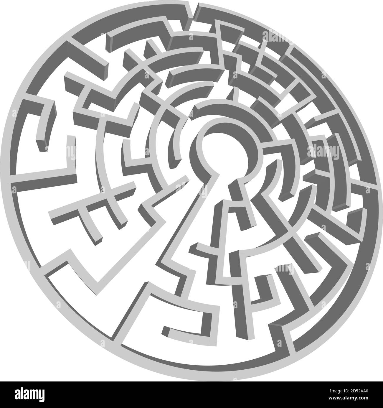 Solvable 3D maze, labyrinth, puzzle game vector illustration Stock Vector Image & Art - Alamy