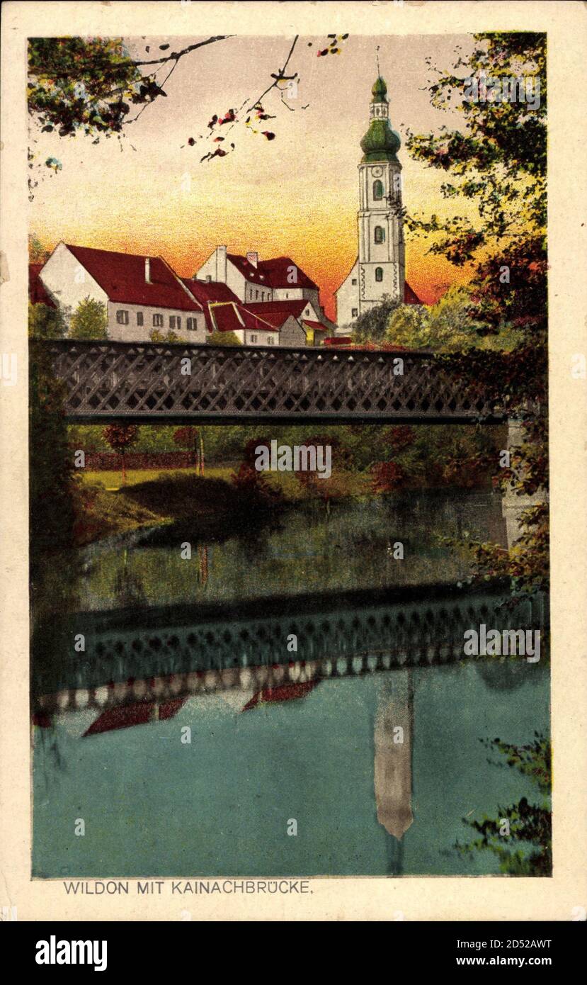 Wildon Steiermark, Kainachbrücke, Kirchturm | usage worldwide Stock ...
