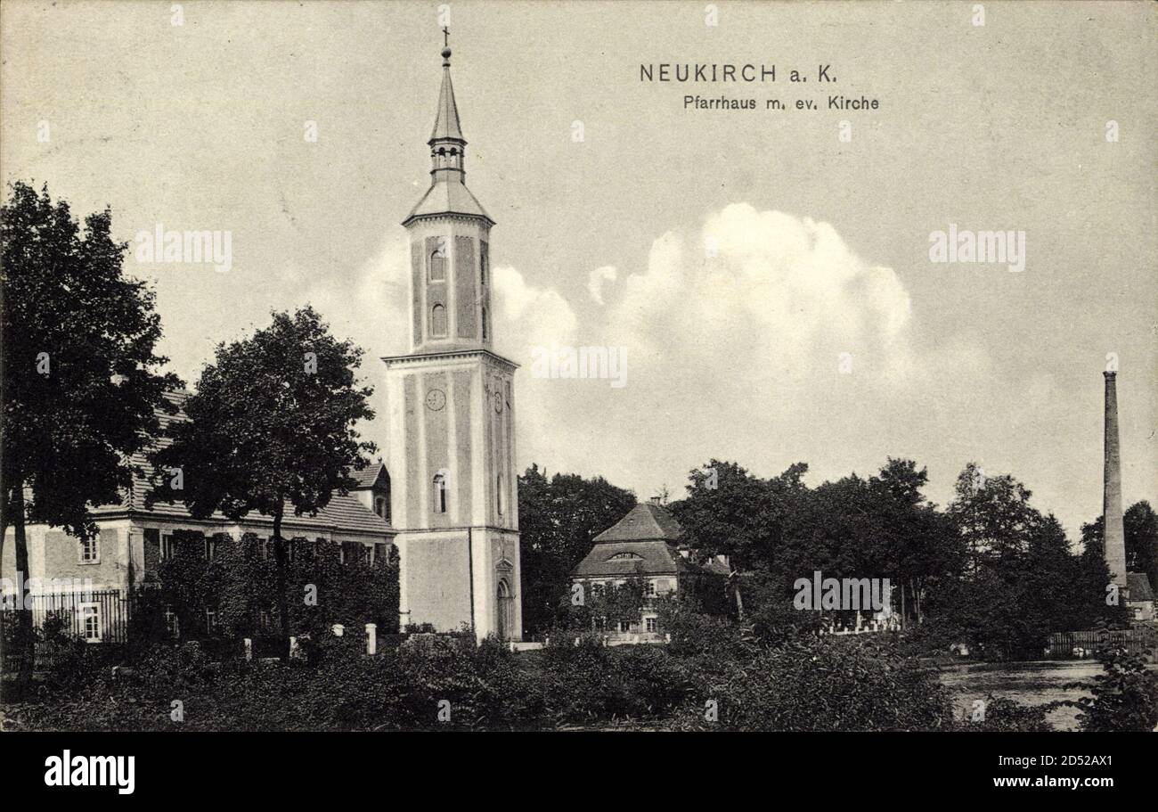 Neukirch a.K. Schlesien, Pfarrhaus und Ev. Kirche | usage worldwide ...