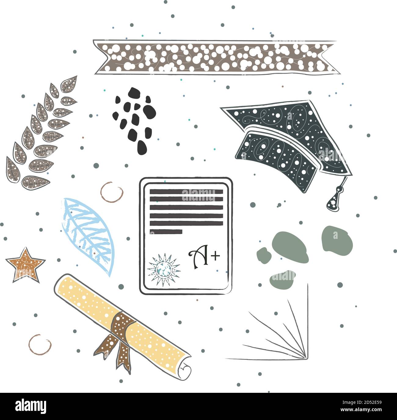 Graduation cap clipart Stock Vector Images - Alamy