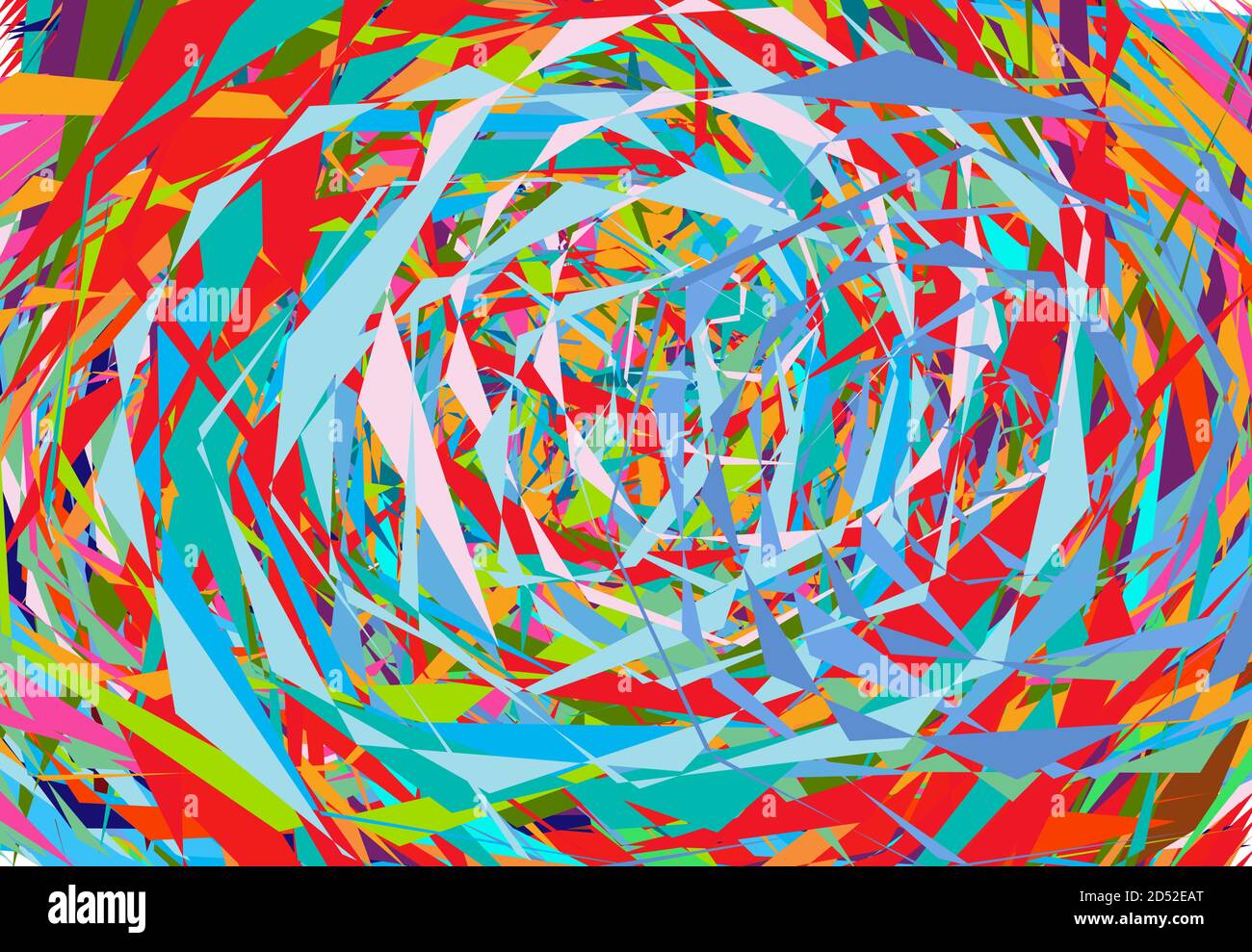 Random spirals, swirls, twirls abstract geometric, colorful, multi ...
