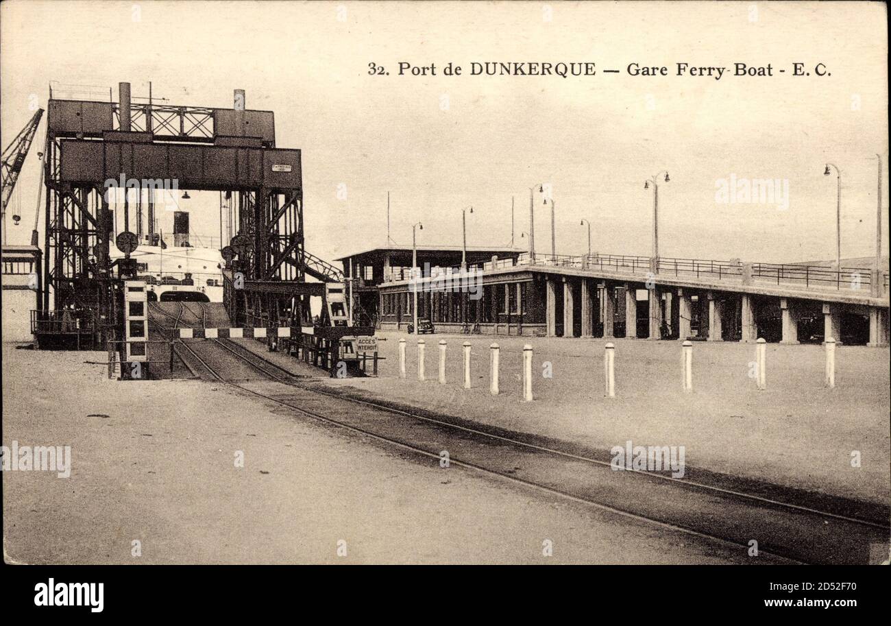Dunkerque Nord, vue générale de la Gare Ferry Boat | usage worldwide ...