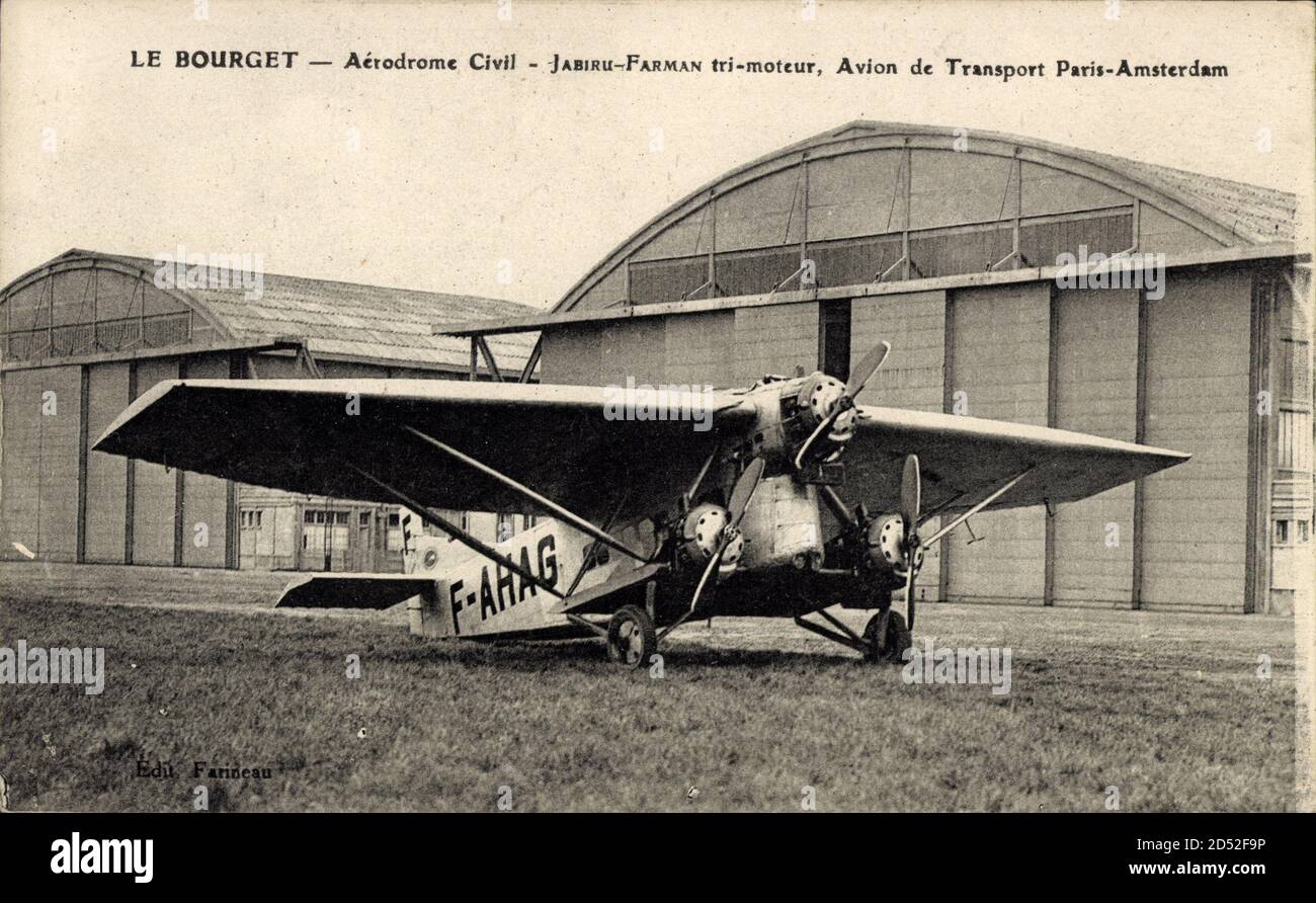 Le Bourget Seine Saint Denis,Aérodrome Civil, Jabiru Farman tri moteur ...