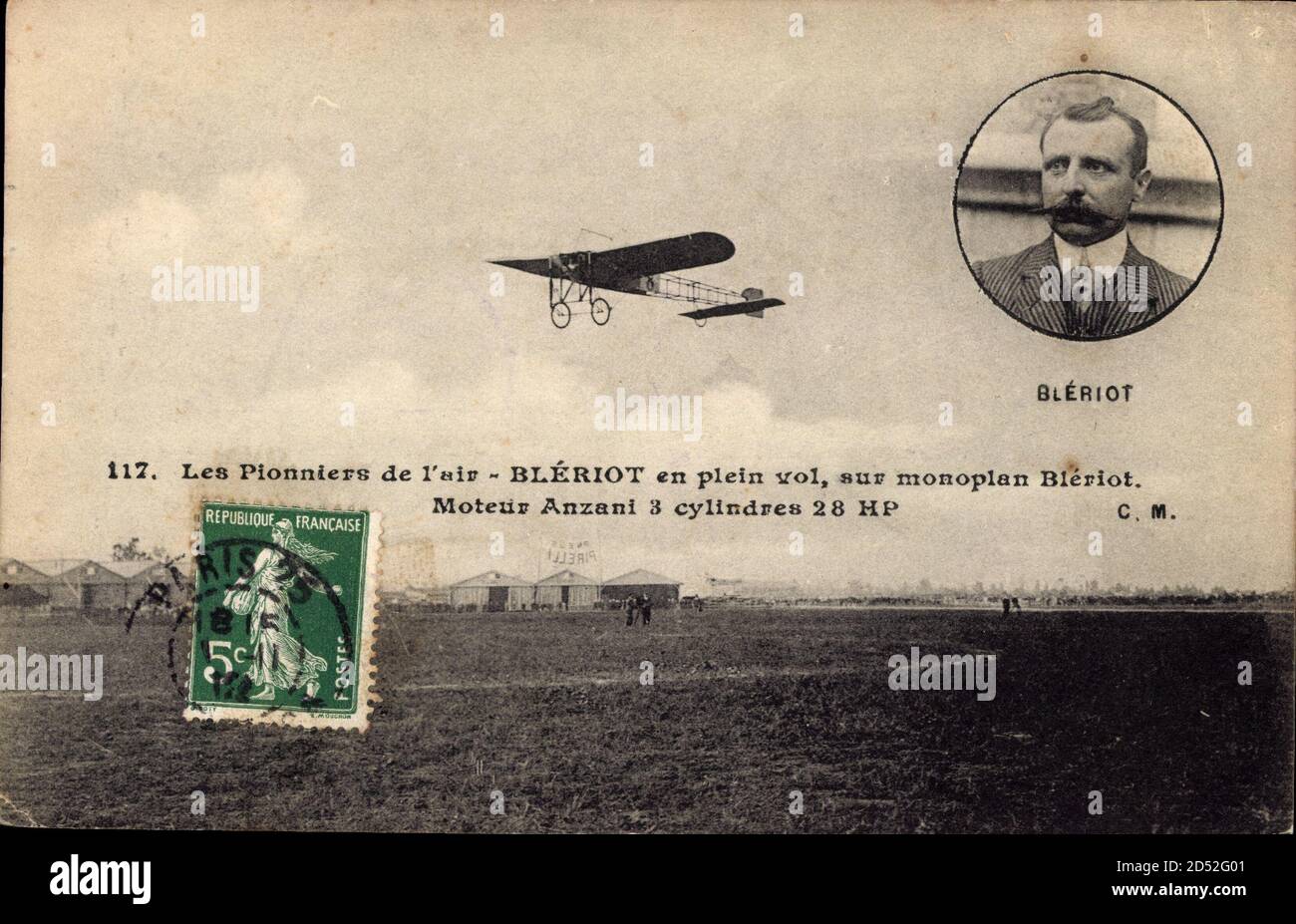 Les Pionniers de l'Air, Blériot en plein vol, Monoplan Blériot, Moteur ...