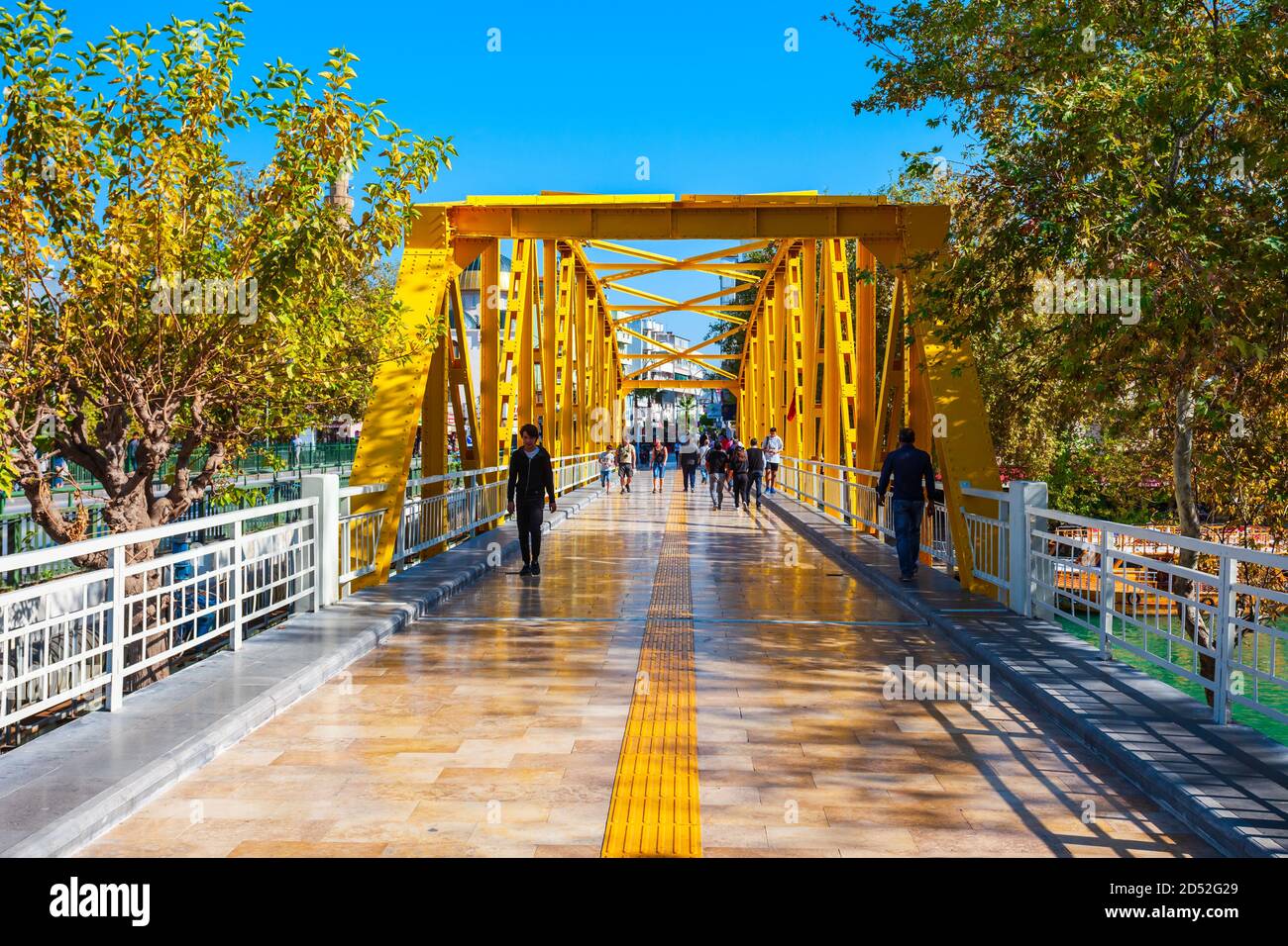 MANAVGAT, TURKEY - NOVEMBER 08, 2019: Bridge through Manavgat river in ...