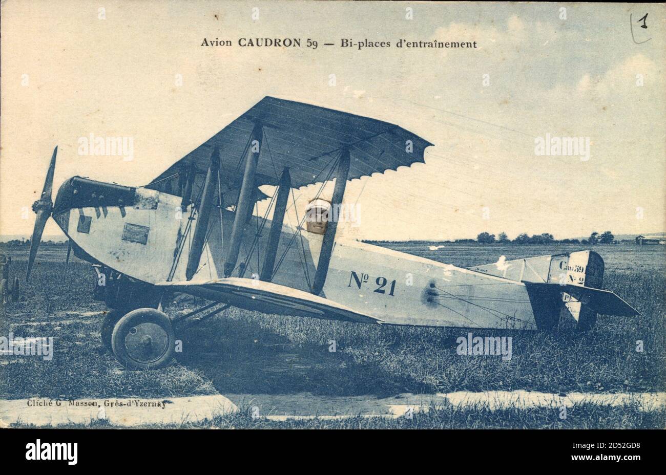 Avion Caudron 59, Bi plances d'entrainement, Aéroplane | usage ...