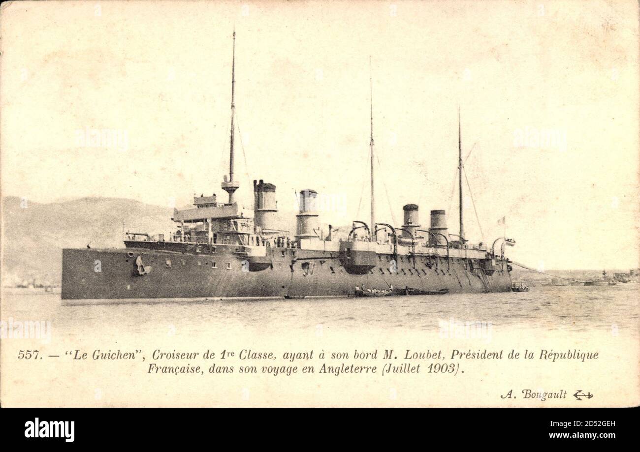 Französisches Kriegsschiff, Le Guichen, Croiseur, Backbord | usage ...