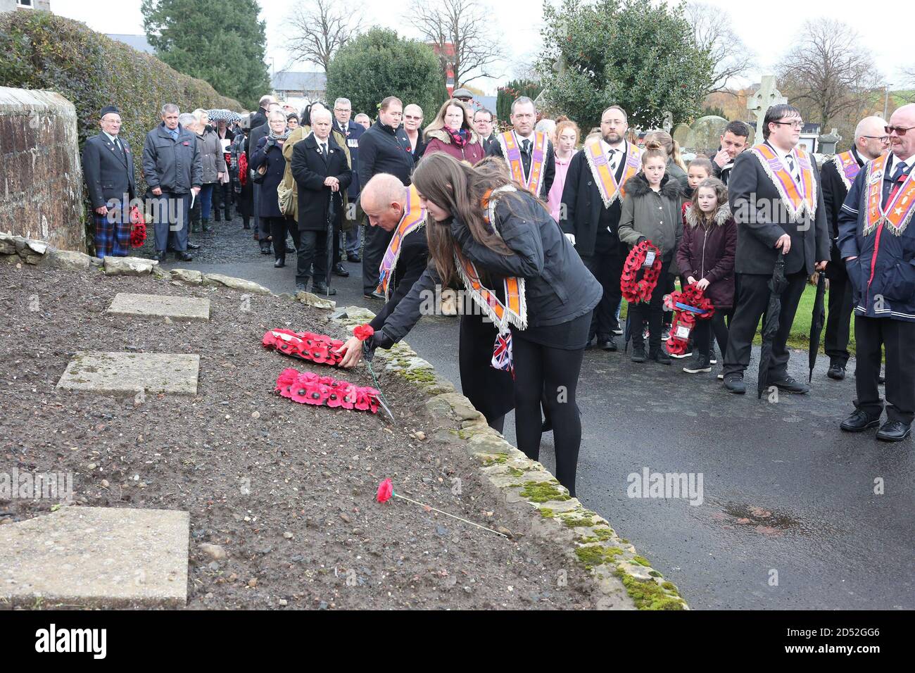 Cumnock , Ayrshire, Scotland, UK. 11 Nov 2018 . Remembrance Parade to ...
