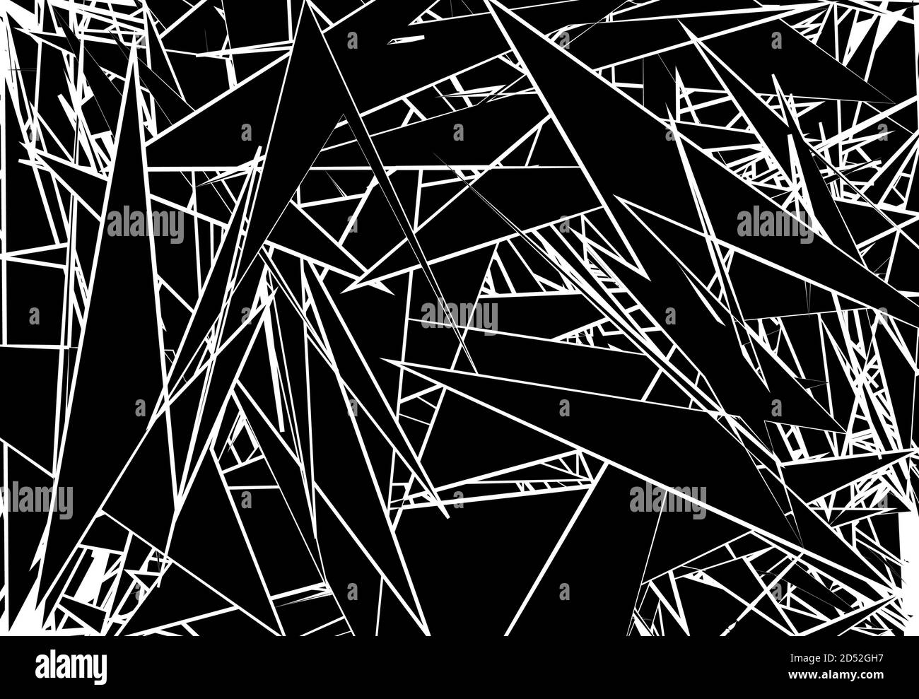 Abstract Overlapping Black And White Monochrome Shapes Geometric Art Background Texture