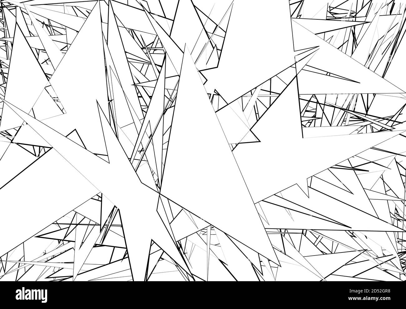 Abstract Overlapping Black And White Monochrome Shapes Geometric Art Background Texture