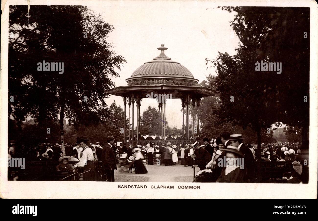 Clapham London UK, bandstand at the Clapham Common | usage worldwide ...