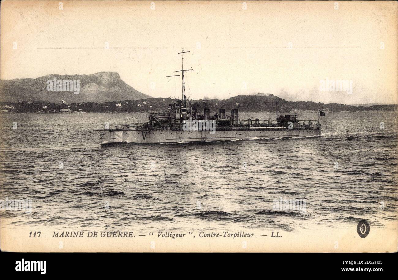 Französisches Kriegsschiff, Voltigeur, Contre Torpilleur | usage ...
