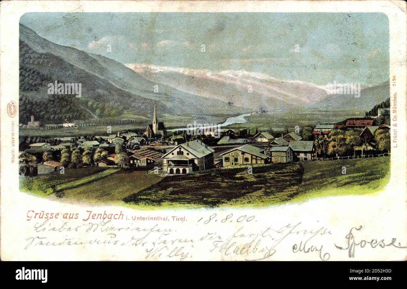 Jenbach am Achensee Tirol, Unterinntal, Panorama | usage worldwide ...