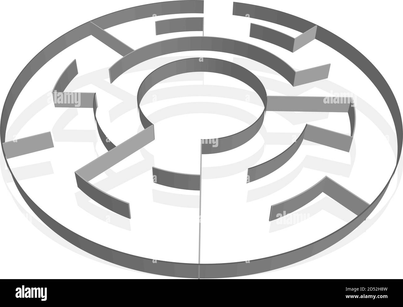 Solvable 3D Mazes, Labyrinths. Puzzle, brain teaser game Stock Vector ...