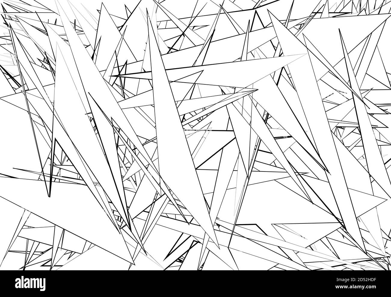 Abstract Overlapping Black And White Monochrome Shapes Geometric Art Background Texture