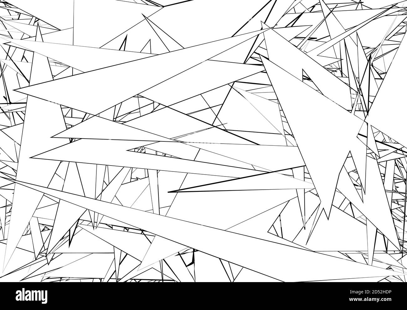 Abstract Overlapping Black And White Monochrome Shapes Geometric Art Background Texture