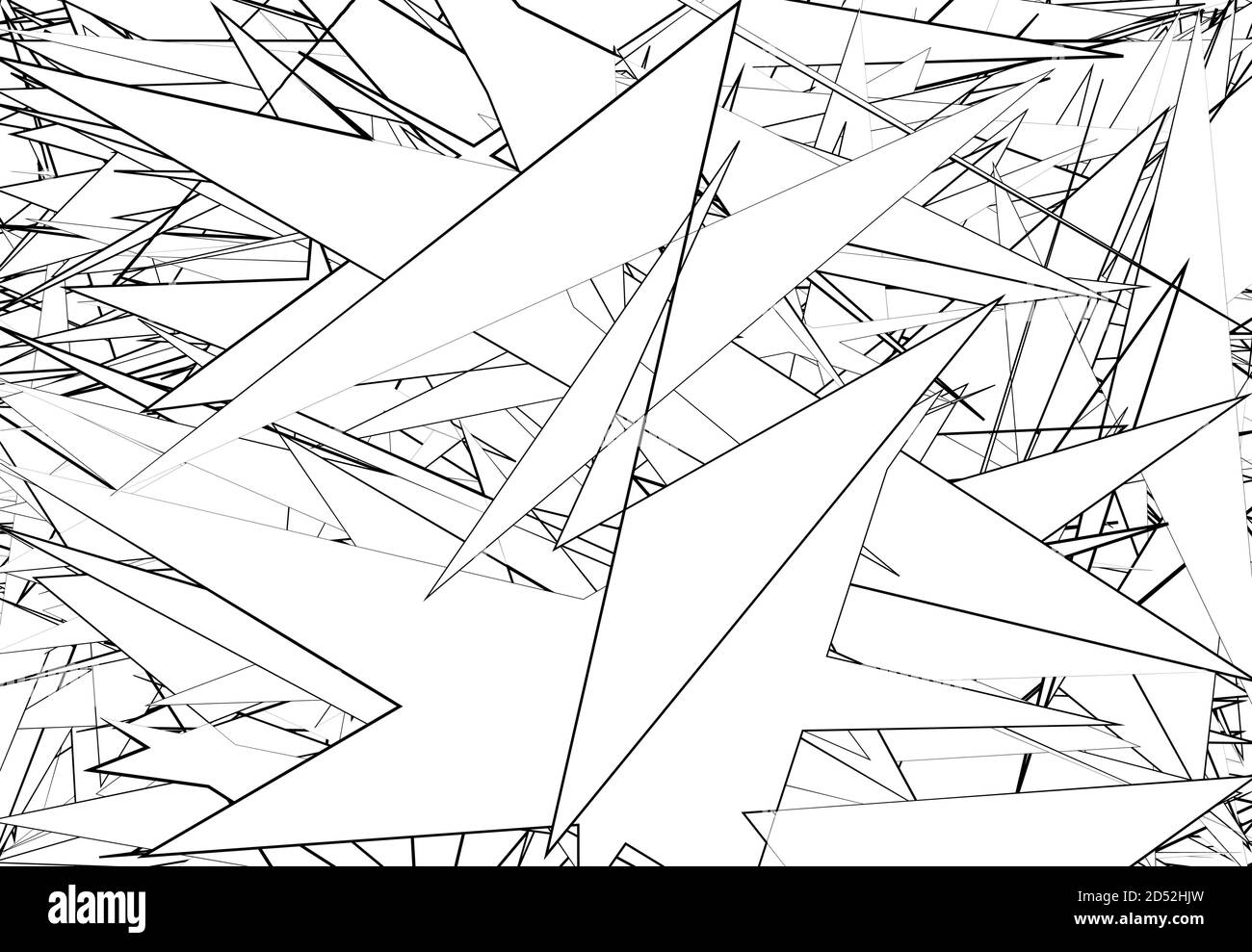 Abstract Overlapping Black And White Monochrome Shapes Geometric Art Background Texture