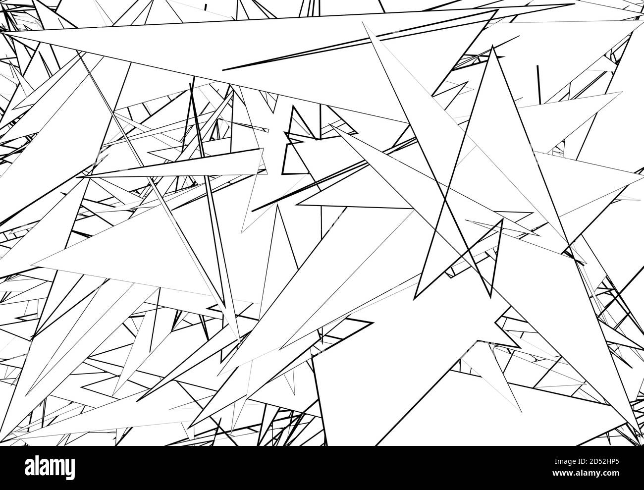 Abstract Overlapping Black And White Monochrome Shapes Geometric Art Background Texture