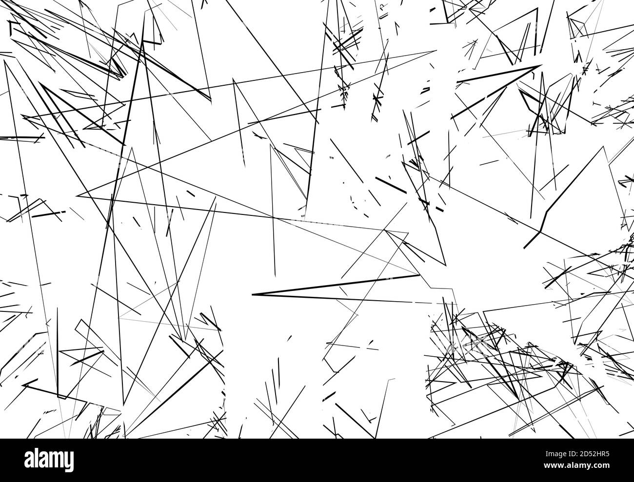 Random Chaotic Contemporary art work vector illustration. Random lines ...