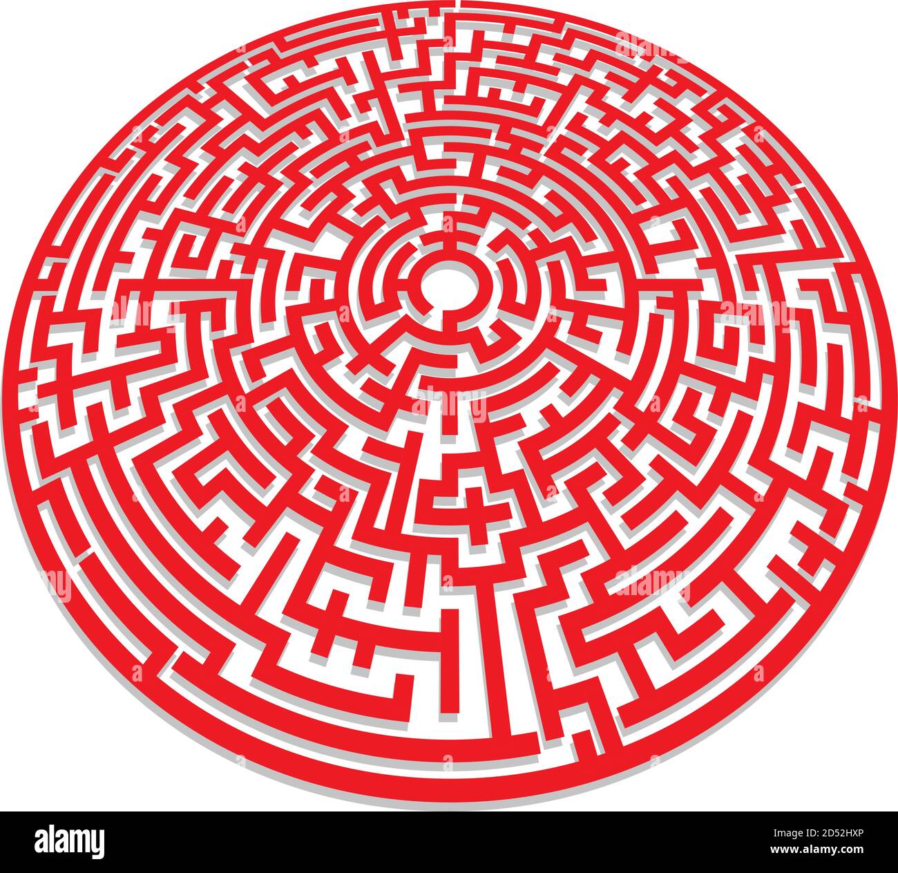 Solvable 3D maze, labyrinth, puzzle game vector illustration Stock ...