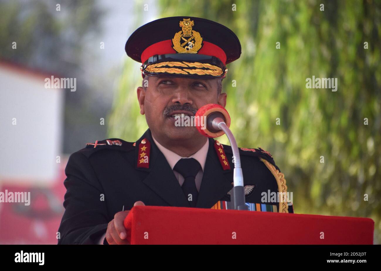 Lt Gen. BS RAJU, the general officer commanding (GOC) of Srinagar-based ...
